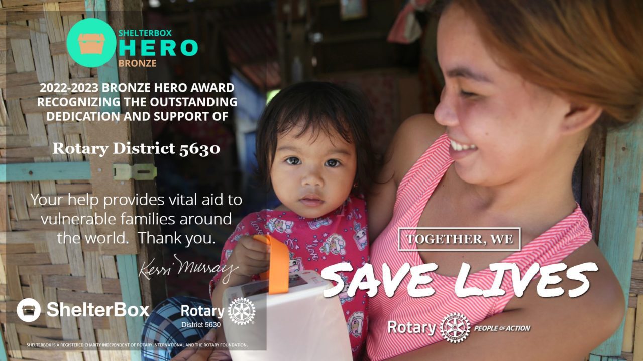 Be a ShelterBox Hero - Rotary District 5630